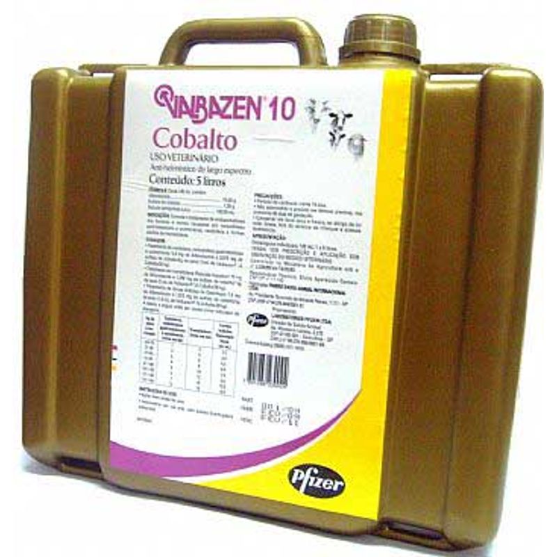 Valbazen 10 Cobalto Zoetis - 5l | Alvorada