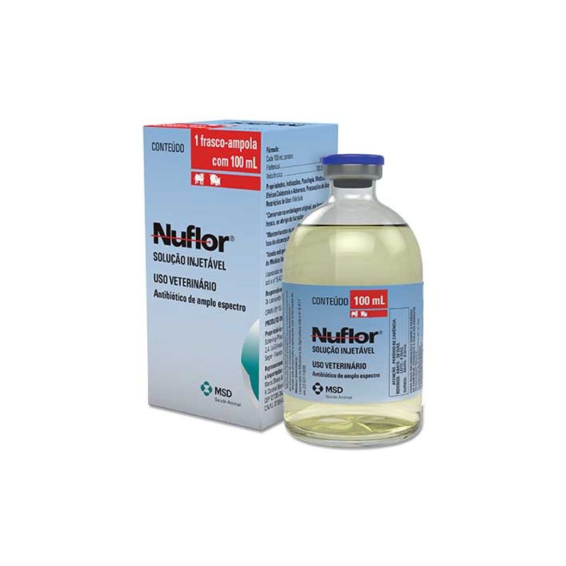 Nuflor Injetável MSD - 100ml | Alvorada