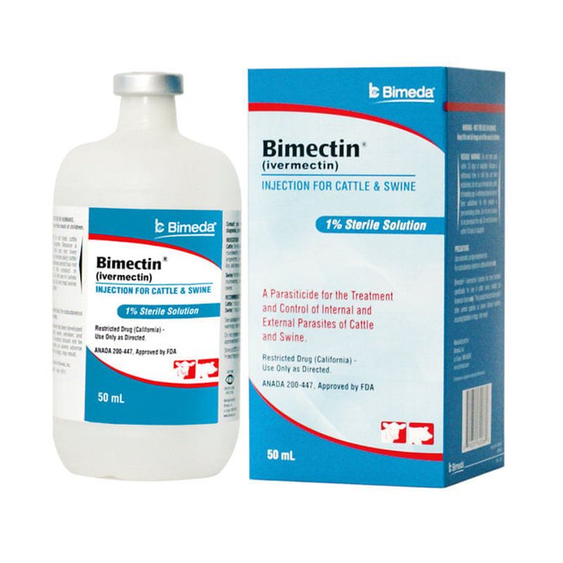 Bimectin - Ivermectina 1% - Bimeda - 50ml | Alvorada