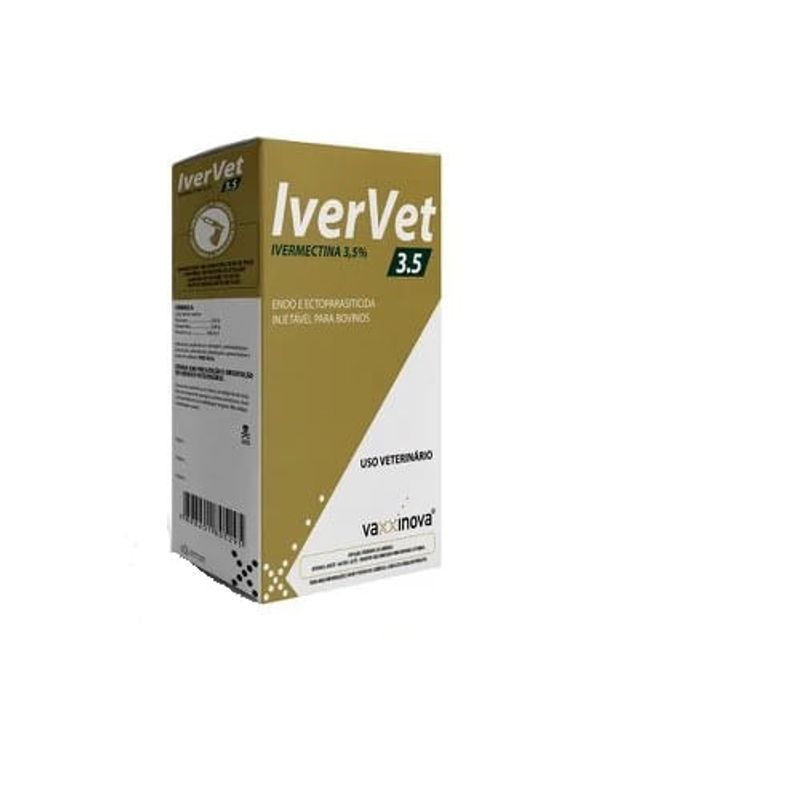 Iver-Vet - Ivermectina 3,5% - 500ml - Vaxxinova| Alvorada